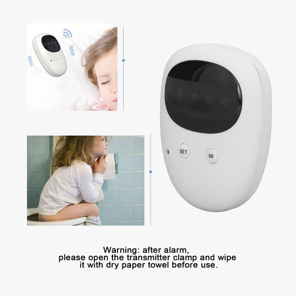Wireless Bedwetting Alarm Baby Children Rechargeable Bedwetting Sensor ...