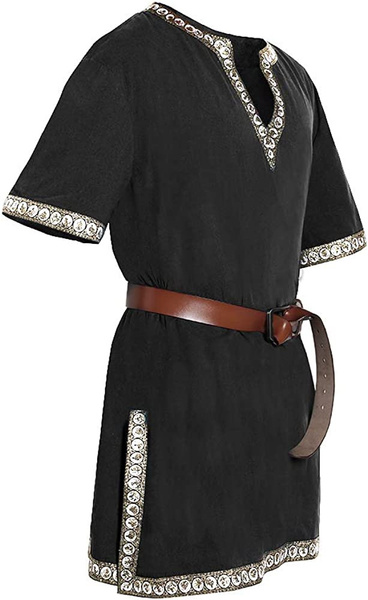 Cubic element Mens Halloween Medieval Costume Renaissance Tunic Viking ...