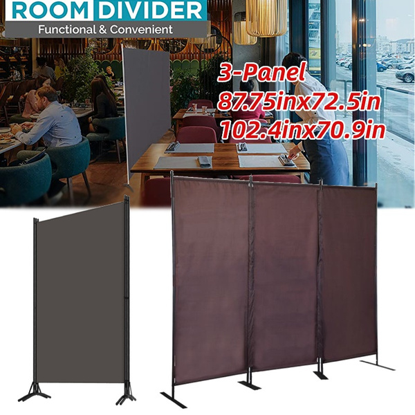 3 Panel Partition Room Divider, Folding Screen For Office, Room ...