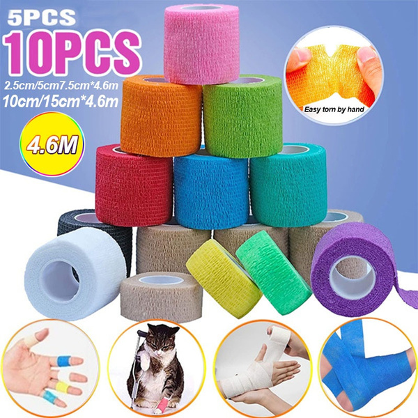 Newest Self Adhesive Gauze Medical Bandage Wrap,Yolaist Breathable ...