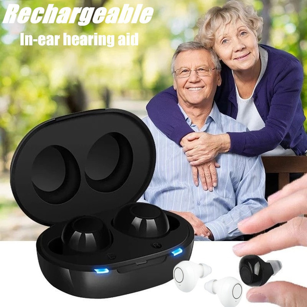 Mini Rechargeable Hearing Aid for The Elderly Hearing Loss ITE Hearing ...