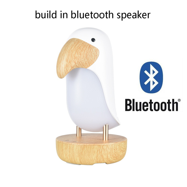 Toucan Bird LED Night Light USB Rechargeable Bedroom Luminaria Table ...