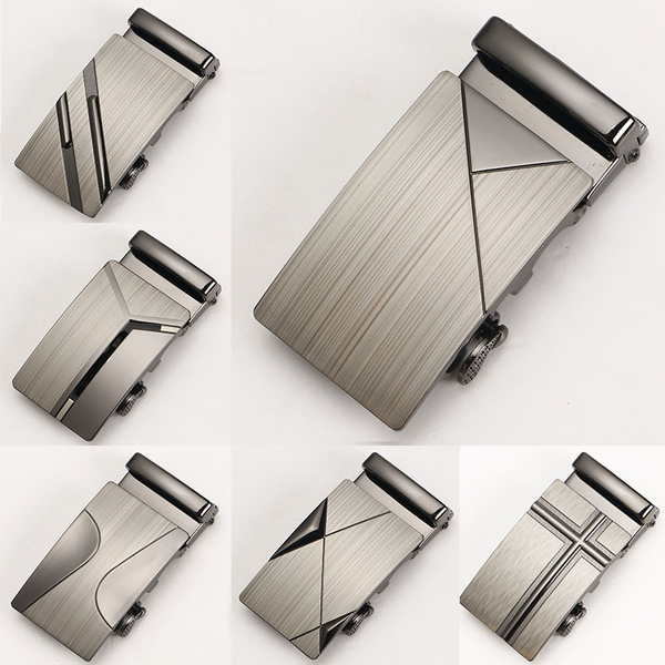 Classic Geometric Shape Mechanical Automatic Belt Buckle for Men | Wish