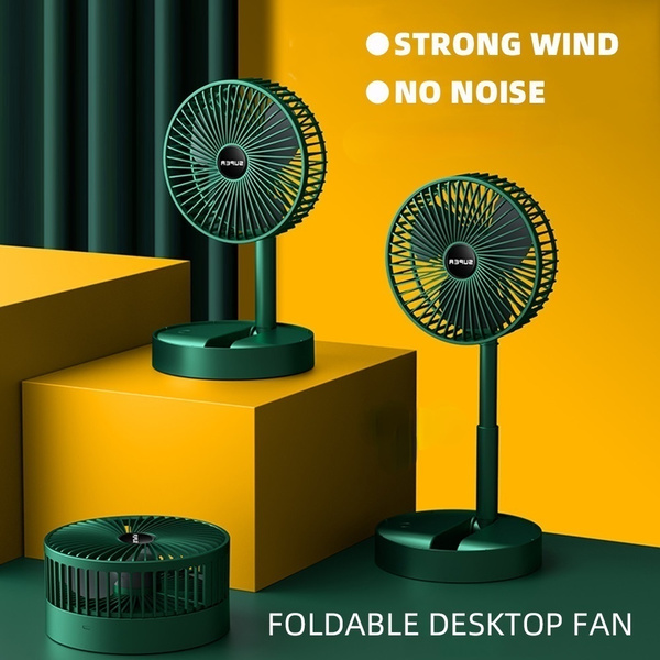 2 In 1 Foldable Telescopic Fan 3 Gear Portable Fan Usb Plug-in Power ...
