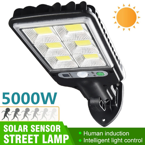 Super Bright 5000W 72COB Solar Powered Street Wall Light PIR Motion ...