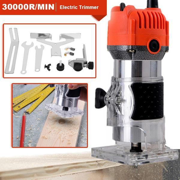 Electric Wood Trimmer Wood Router Tool 110V/220V 30000R/MIN Hand ...