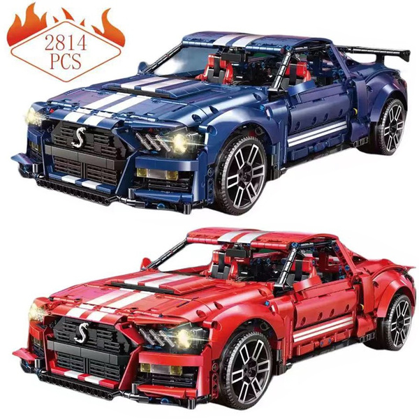 New 2814Pcs Ford Mustang MOC Super Racing Sport Car Model Building ...