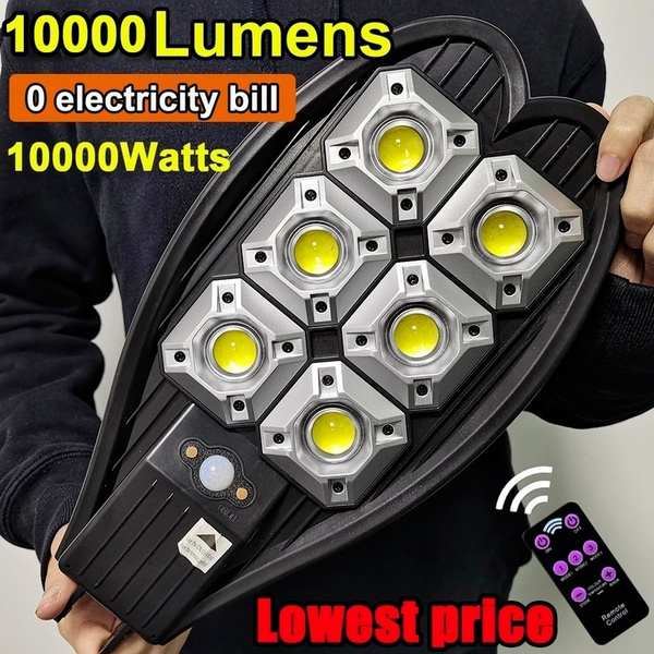 2022New COB Solar Power Street Wall Lights Outdoor, 10000W Wall Light ...