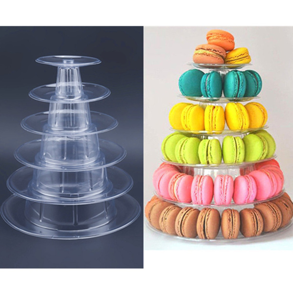 Macaroon Tower Stand 6 Tiers Round Cake Display Rack Wedding Supplies Birthday Party Decor | Wish