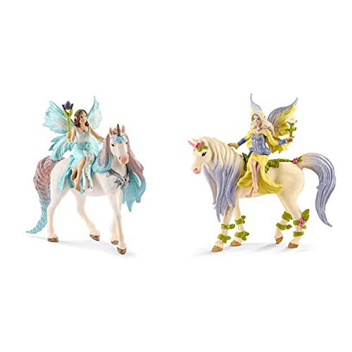 Schleich bayala Fairy Princess Eyela with Sparkly Unicorn Toy from The ...
