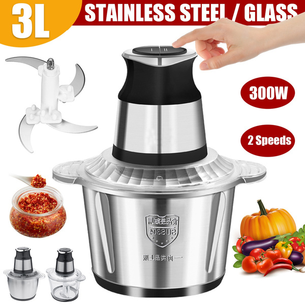 360°220V 3L Electric Meat Grinder Mincer Vegetables Garlic Chopper Food ...