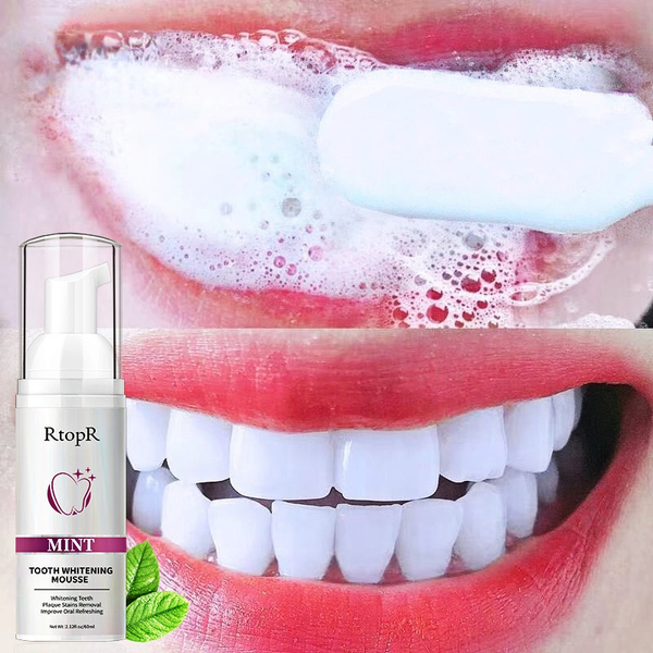 NEW 60ml RtopR Teeth Cleansing Whitening Mousse Removes Stains Teeth ... NEW 60ml RtopR Teeth Cleansing Whitening Mousse Removes Stains Teeth ...
