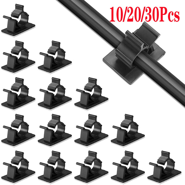 Cable Clips Self Adhesive Backed Nylon Wire Adjustable Cable Clips ...