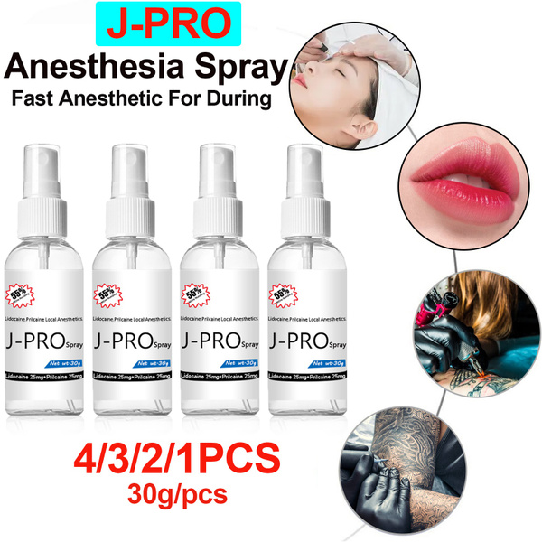 4/3/2/1pcs Topical Anesthesia Lidocain Spray J-PRO Tattoo Numb Spray ...