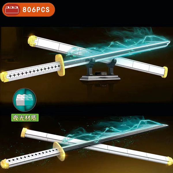 Pieceing Yamato Demon Slayered Katana Zangetsu Building Block Model ...