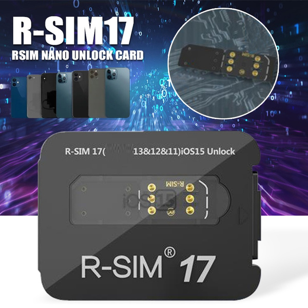 1PC New R-SIM17 RSIM Nano Unlock Card For iPhone 13 12 11 Pro Max X XR ...