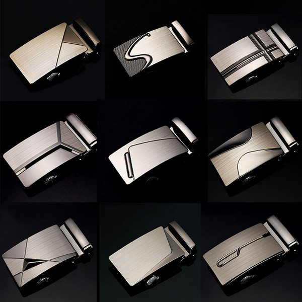 Classic Automatic Alloy Belt Buckle Business Casual Laser Buckle 16 ...