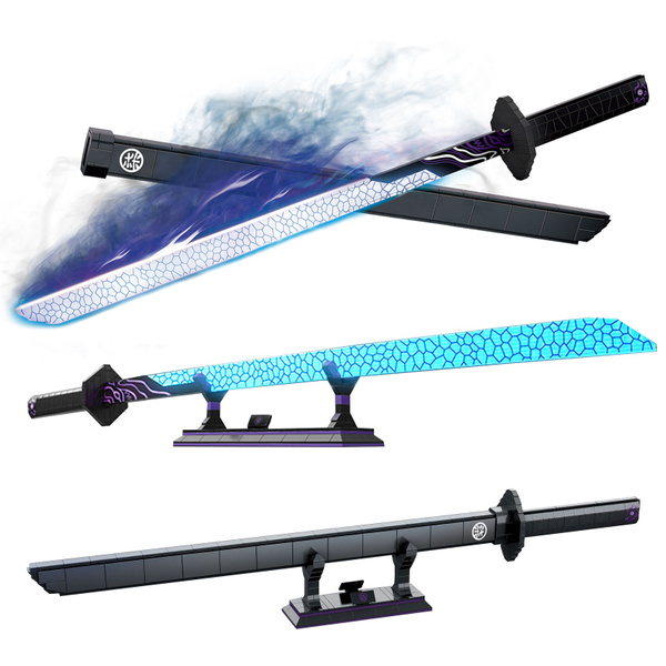 33.5in Zenitsu Sword Models Building Block, 853pcs Simulated Yamato ...