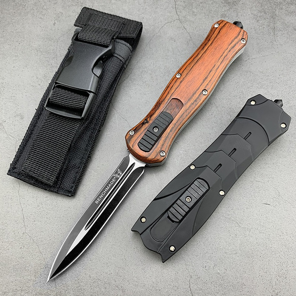 2022 New Tactical Knife Spring Assisted Knives Military Fixed Blade ...