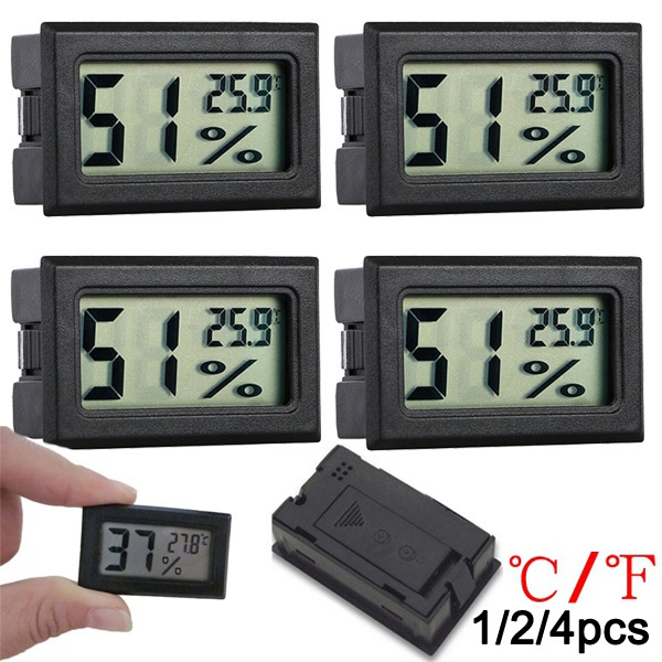 Digital LCD Indoor Temperature Humidity Meter Thermometer Hygrometer ...