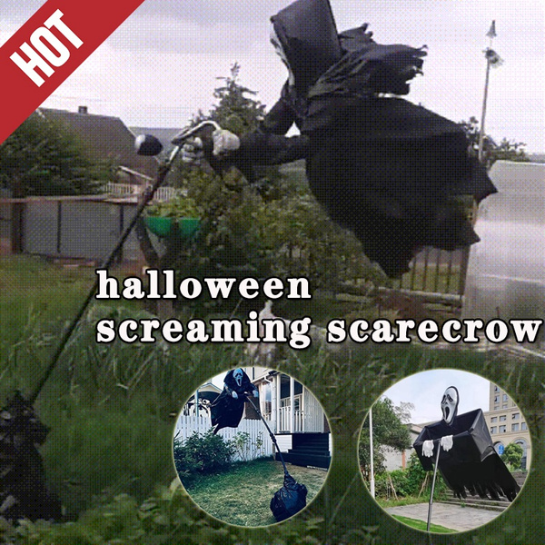 New Creative Terror Scarecrow Halloween Decoration Ghostface Scarecrow ...