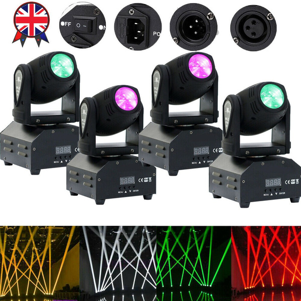 Moving Head Stage Lighting RGBW Gobo Spot DMX Beam DJ Disco Club Party ...