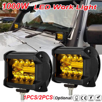 New Upgrade 1pcs/2pcs 1000W Yellow Lamps Car LED Spotlight Work Lights ...