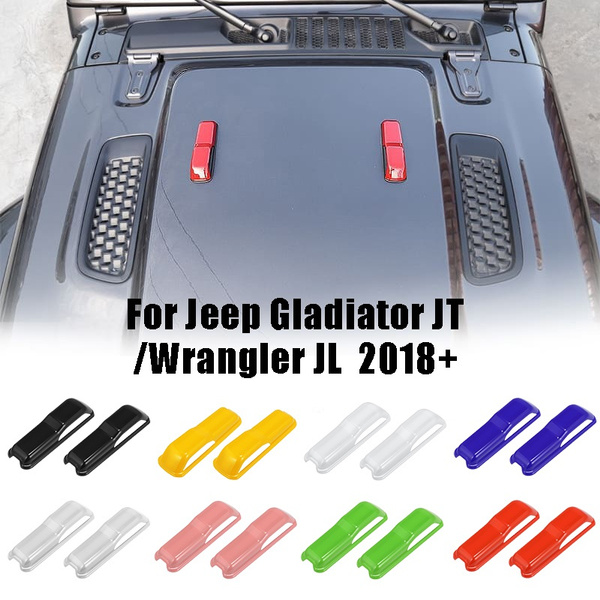 2pcs Engine Hood Hinge Cover for Jeep Wrangler JL JLU 18-21 Gladiator ...