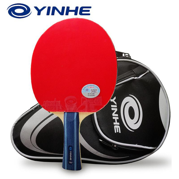 Yinhe 07B Table Tennis Racket 5 Wood Ping Pong Paddle Elastic Rubber ...