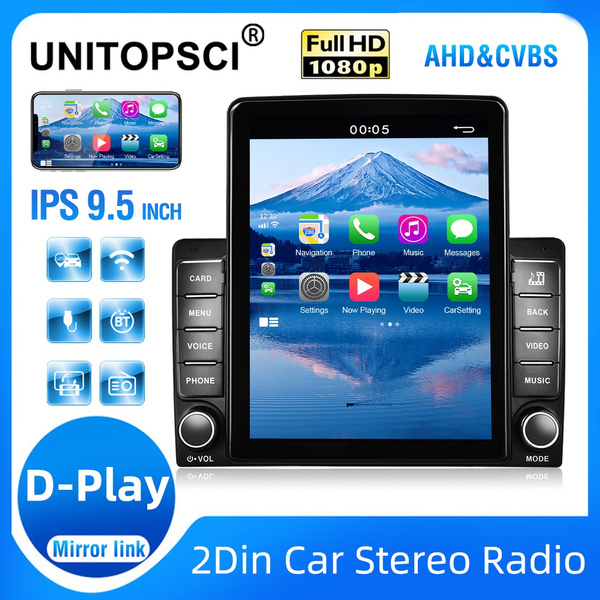 UNITOPSIC [With D-Play System] 2Din Universal Car Stereo Radio 9.5 ...