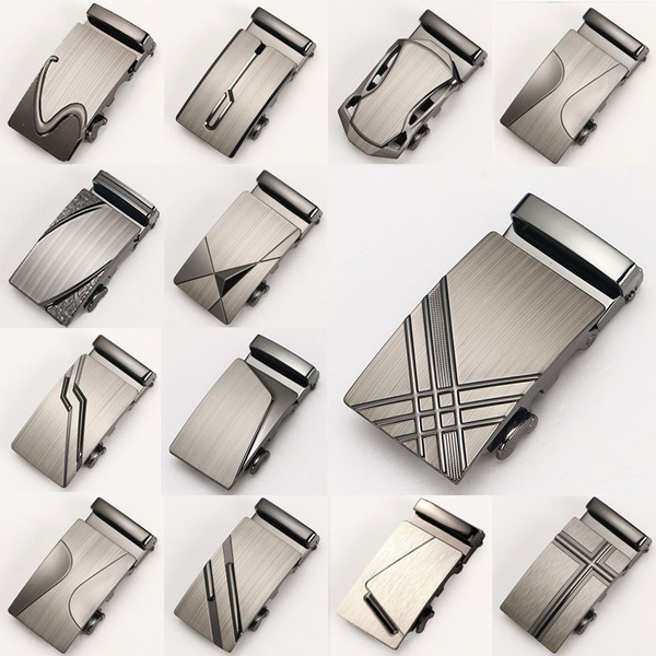 Mechanical Automatic Belt Buckle for Men 16 Kinds of Geometric Shape ...