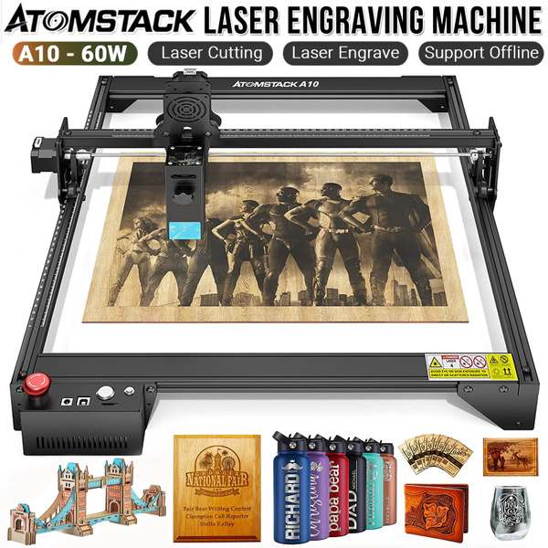 ATOMSTACK A10 60W Upgrade Laser Engraver with Fixed-Focus 0.08mm ...