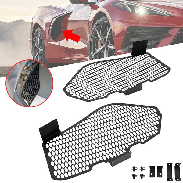 1Pair Car Door Side Intake Mesh Grilles Cover Radiator Guards Grilles ...