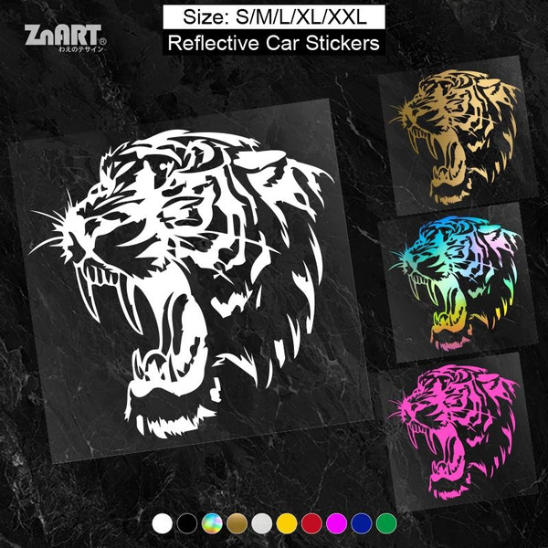 1PC Ferocious Tiger Head Car Stickers Car Styling Decoration Car ...