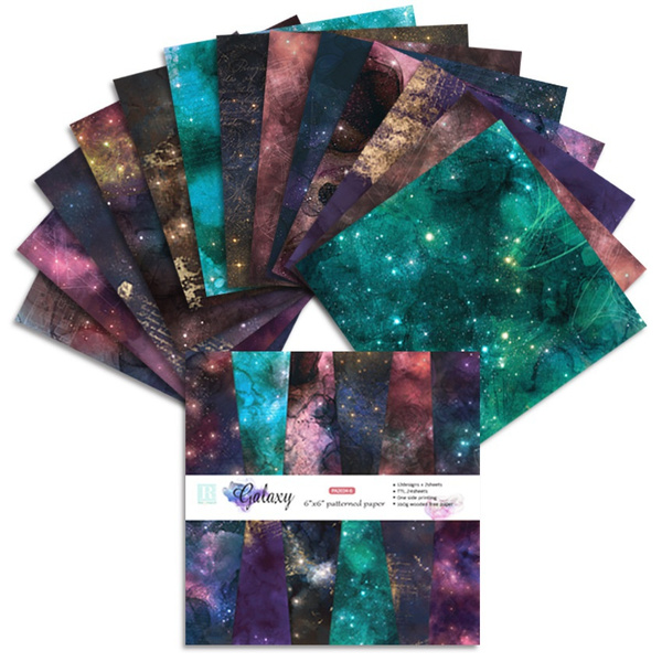 24 Sheets Cardstock Paper Pad Cardmaking Paper Themed Single-sided ...