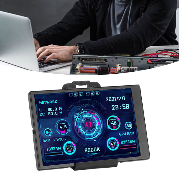 3.5 Inch IPS USB Mini Screen AIDA64 PC CPU RAM HDD Data Monitor ...