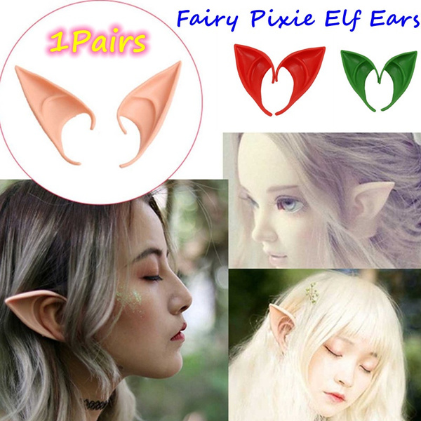 Cosplay Fairy Pixie Elf Ears For Girls Women Halloween Party Costume Props Fake Latex Angel Ears ...