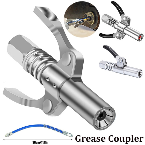 10000 PSI Grease Tool Coupler Heavy-Duty Quick Lock and Release Double ...