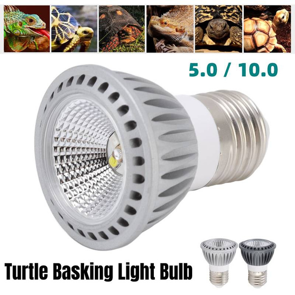 Silver/Black TurtleBasking Light Bulb UVA UVB Concave And Convex Mirror ...