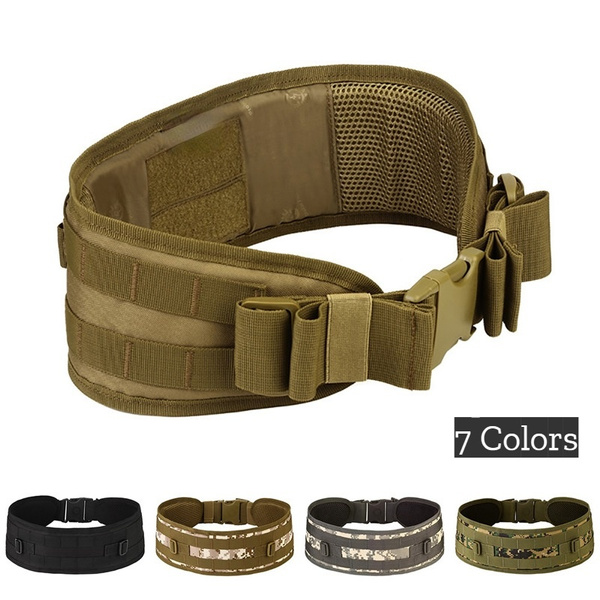 Men Army Military Camouflage MOLLE Girdle Tactical Outer Waist Belt ...