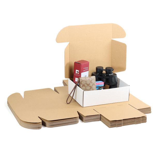 Lot45 White Shipping Boxes For Small Business 20pk White Corrugated