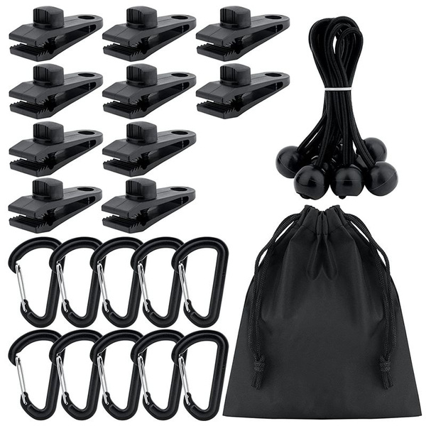 30PCS Tarp Clips Heavy Duty Lock Grip, Tarp Clamps Heavy Duty Tent ...