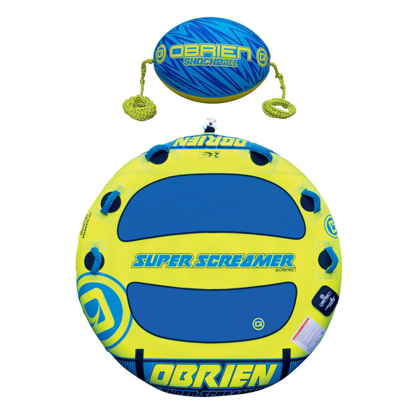 O'Brien Shock Ball and Towable Rope Float and Super Screamer Inflatable ...