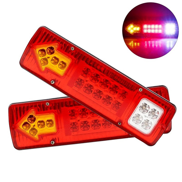 12V 24V For Trailer Lorries Truck Stop Lights Tail Lights Turn Signal ...