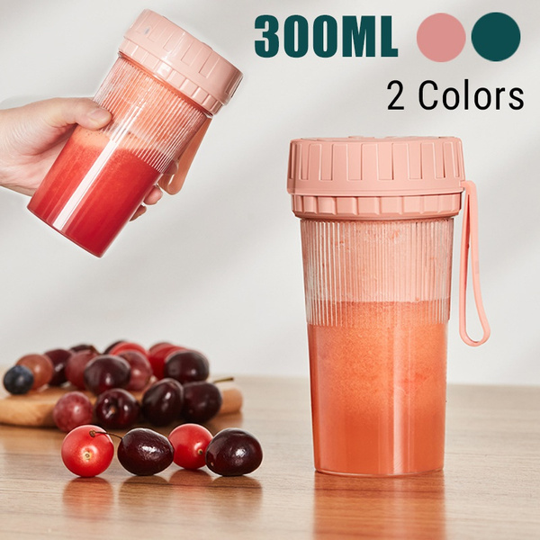 300ML Personal Blender Juice Blenders Portable Blender USB Mixer Electric Juicer Machine ...