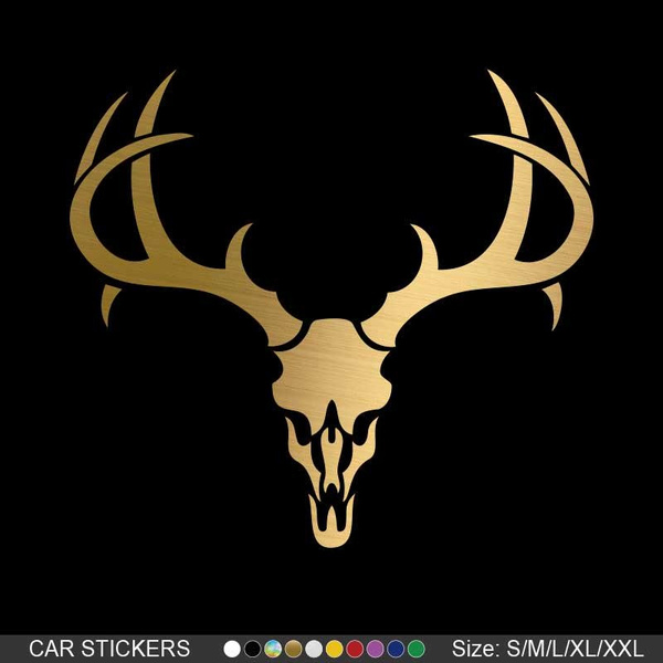 1PC Car Styling Antler Self-adhesive Car Decals Waterproof Reflective ...