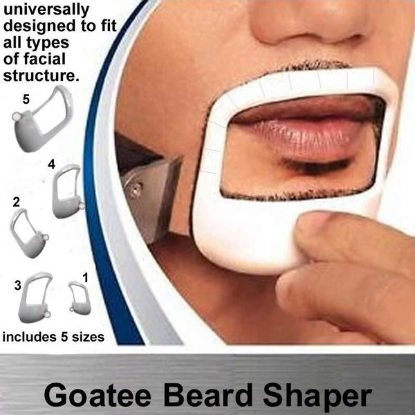 5 pcs/set styling shaving shaper tool mould beard comb goatee template ...