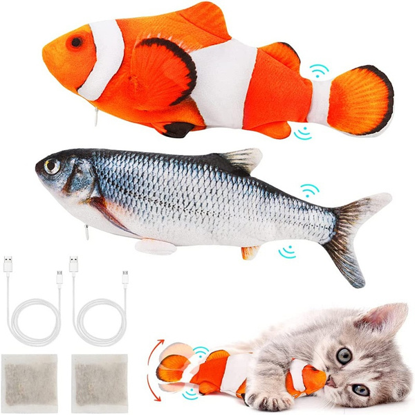 Electric Flopping Fish 28cm Moving Cat Kicker Fish Toy Floppy Fish ... Electric Flopping Fish 28cm Moving Cat Kicker Fish Toy Floppy Fish ...