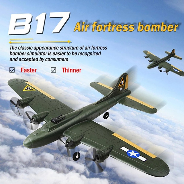 FX817 RC Airplane 2 Channel Fixed Wing Glider Air Fortress Bomber B17 ...