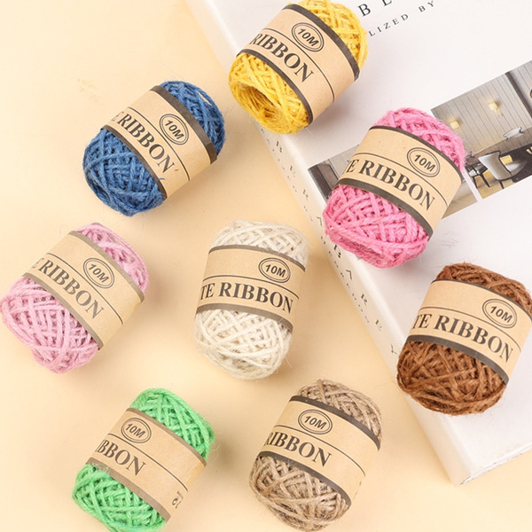 10/50/100Meters 1.5mm Natural Jute Twine Arts Crafts Gift Twine ...